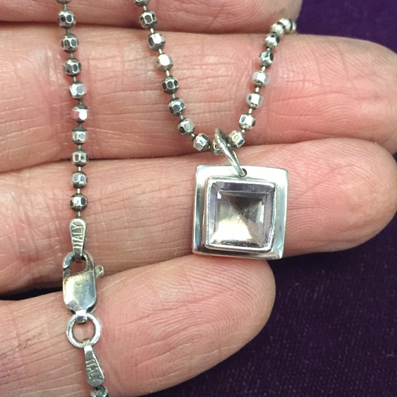 Baroni Designs | Jewelry | Sterling Amethyst Chain Pendant | Poshmark